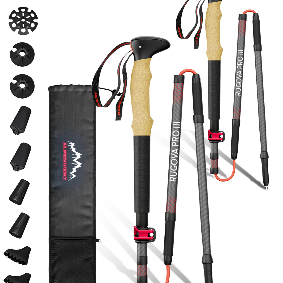 Faltbare Wanderstöcke richtig zusammenbauen – So geht’s! – ALPENWERT